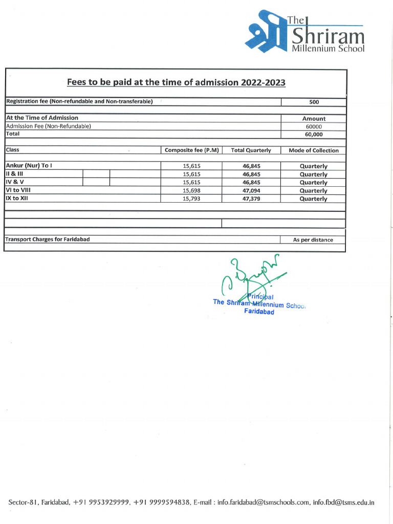 Fee Structure | PDF
