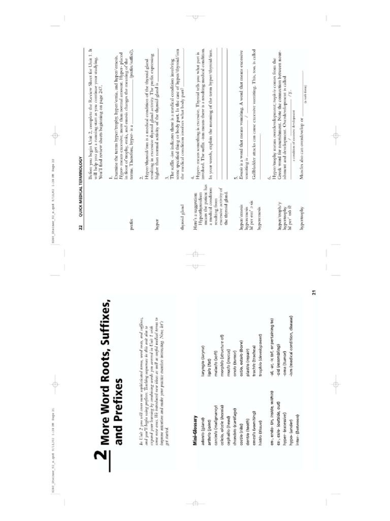 Quick Medical Terminology-CH2 | PDF