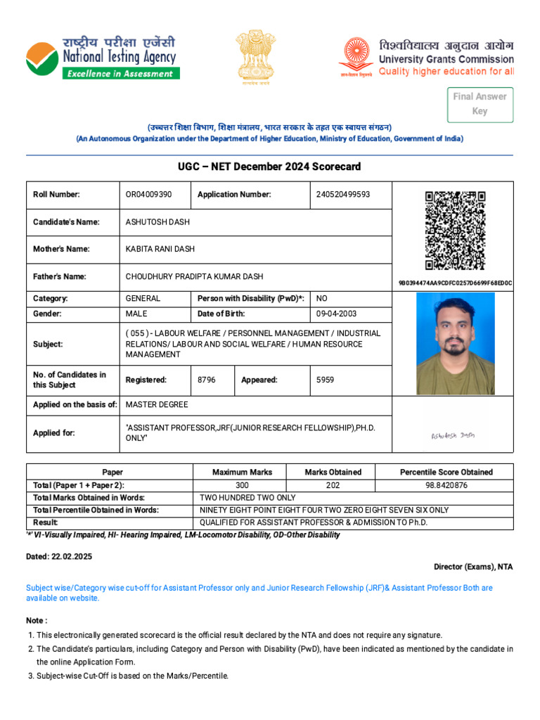 University Grants Commission (UGC) - NET - India | PDF