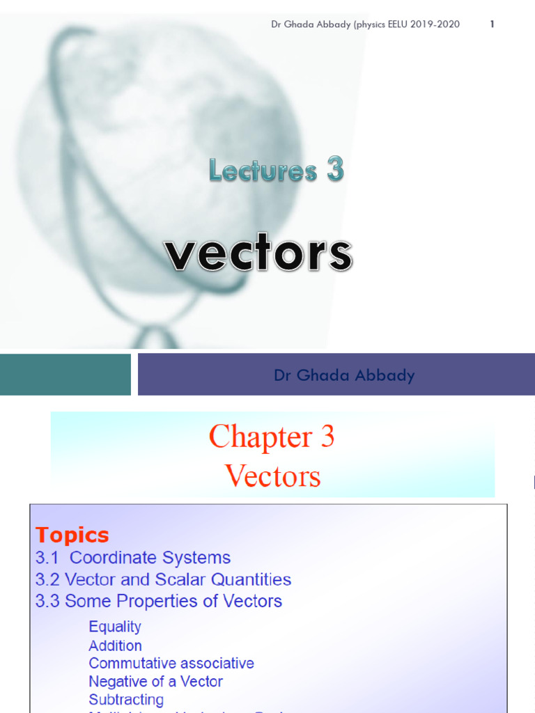 Lectures (4,5) Physics Eelu Egypt | PDF