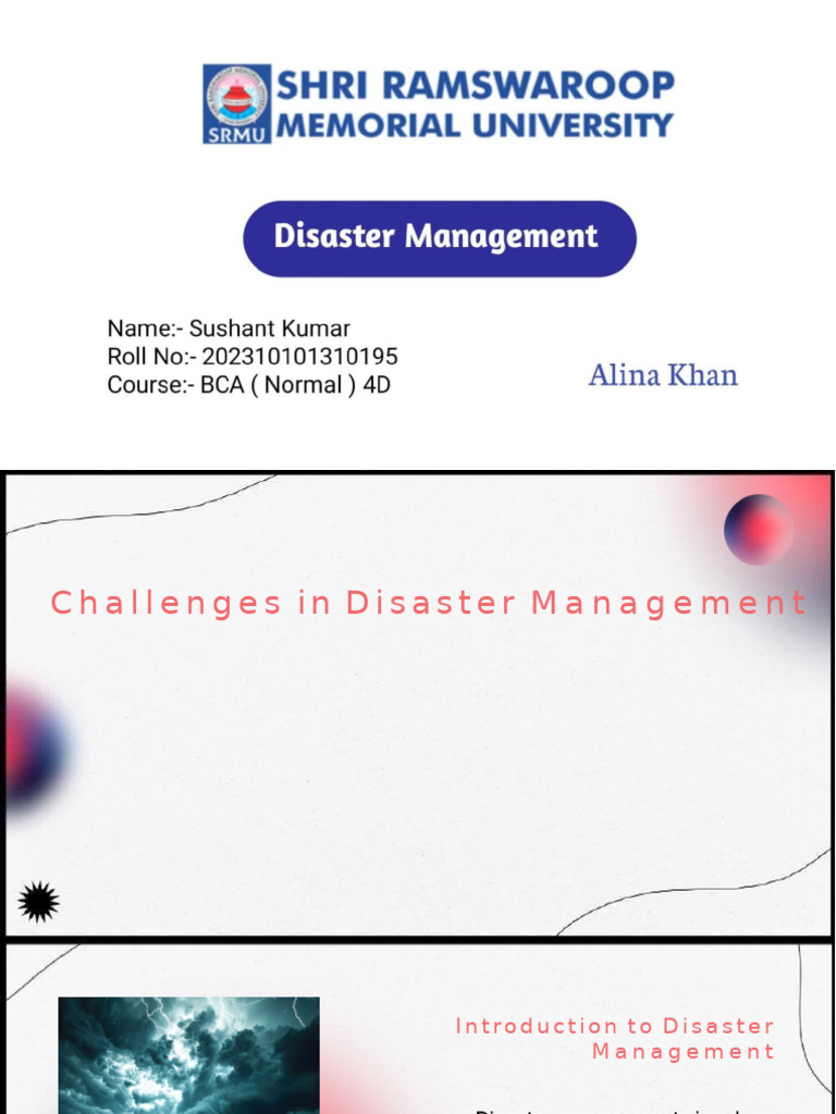 Disaster Management | PDF