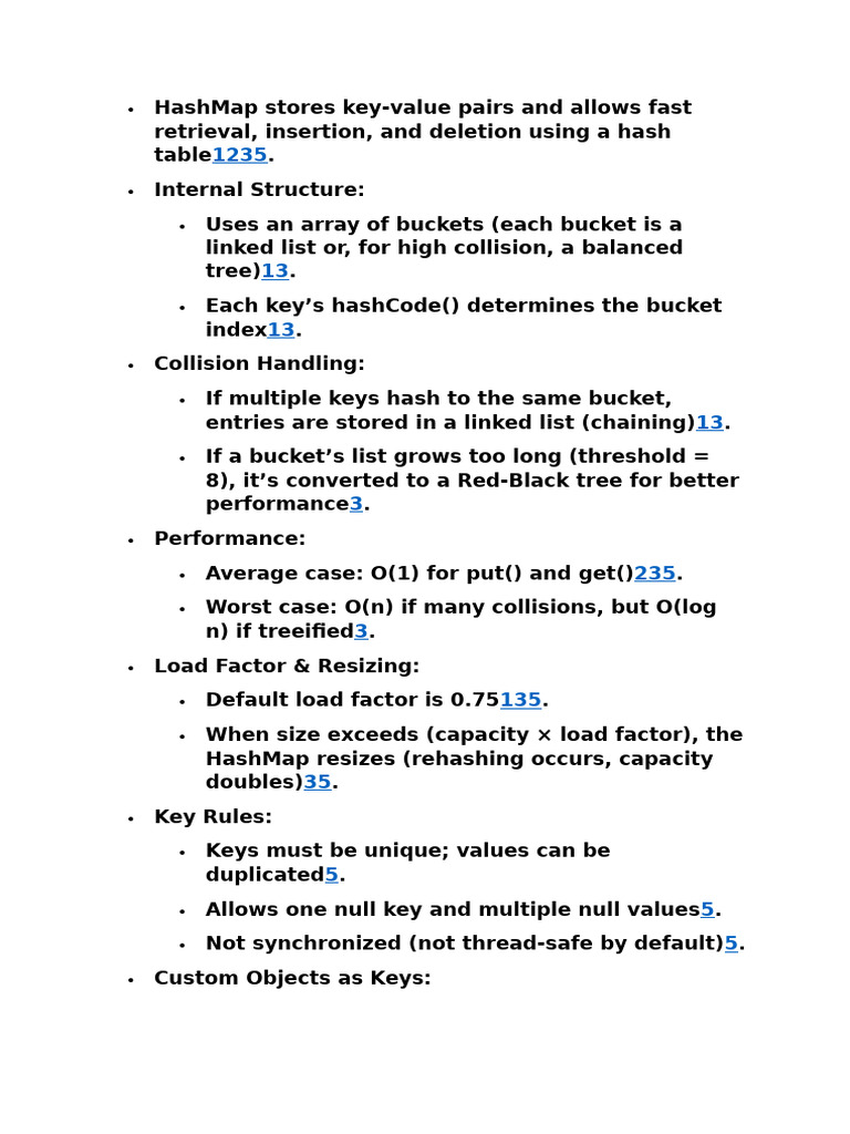 Java HashMap: Fast Key-Value Storage | PDF