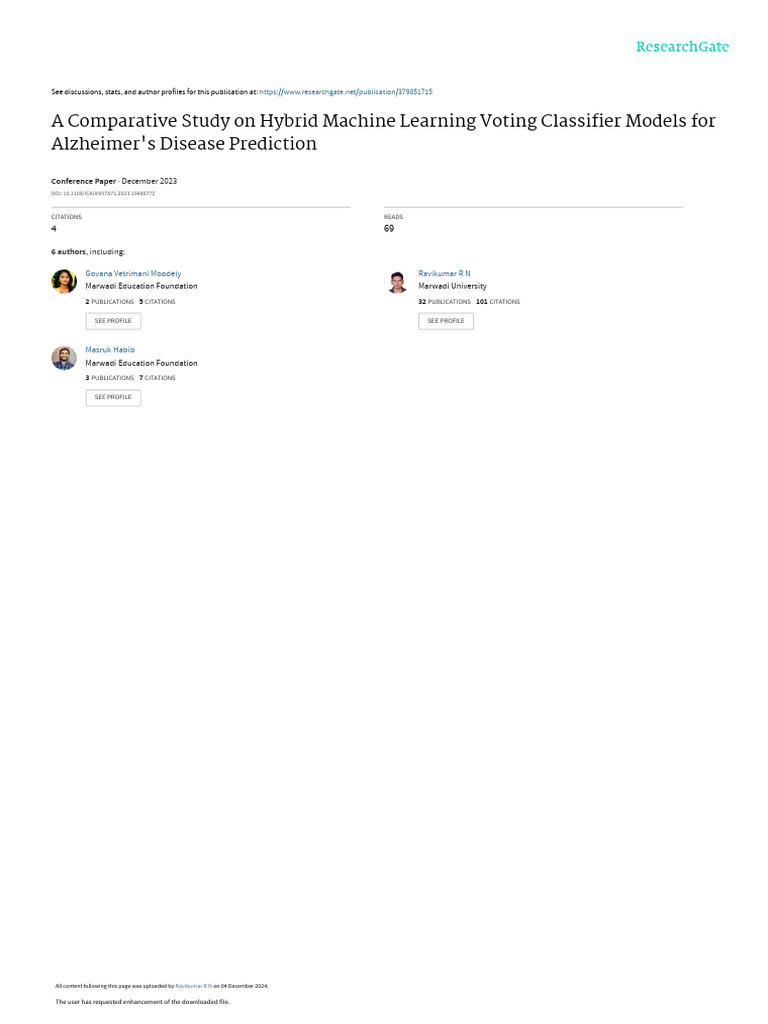 A Comparative Study On Hybrid Machine Learning Voting Classifier Models ...