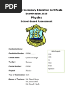 Physics Unit 2 CAPE Past Papers | PDF