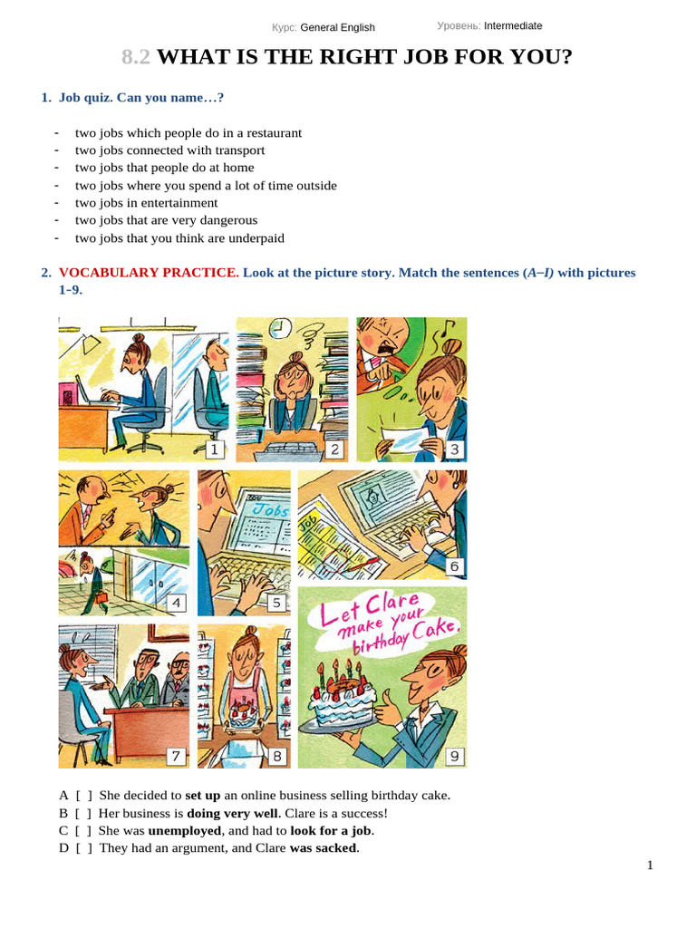 Finding the Right Job for You | PDF | Verb | Noun