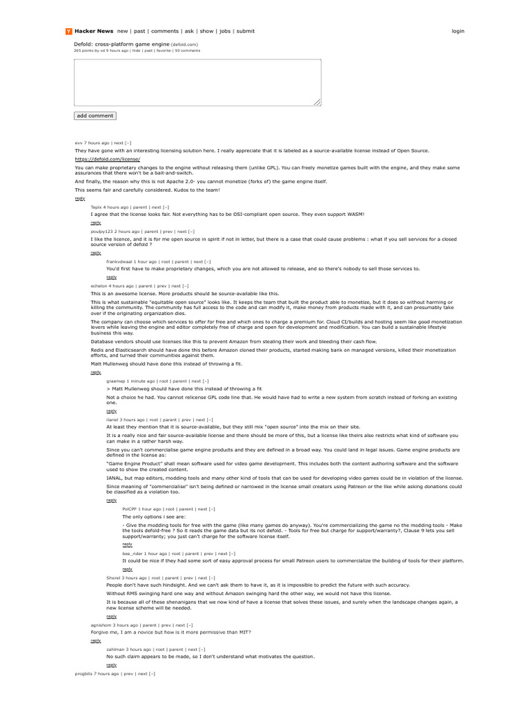 Defold - Cross-Platform Game Engine - Hacker News | PDF | Scripting Language | Software Engineering