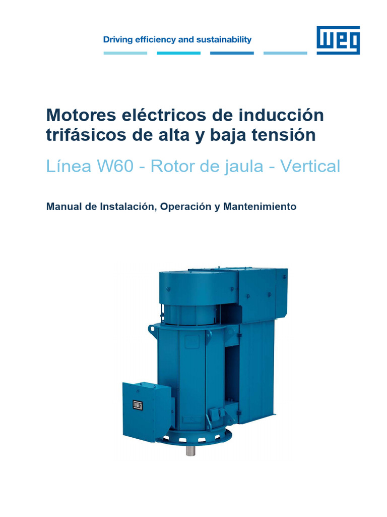 WEG Motores Electricos de Induccion Trifasicos de Alta y Baja Tension ...