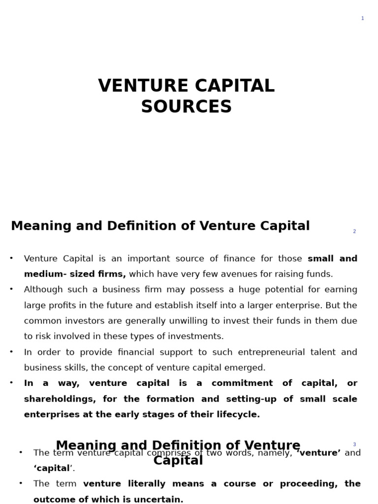 Unit 2 Forms of Ownership and Venture Capital Sources | PDF | Corporate ...