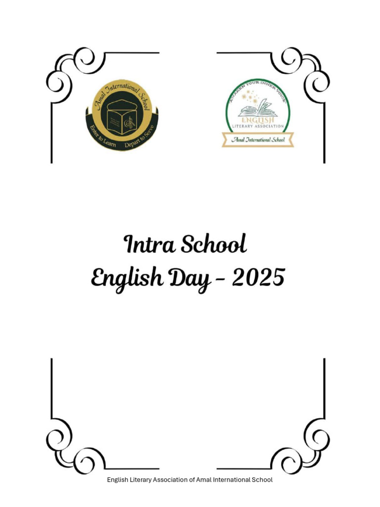 English Day Competitions 2025 Overview | PDF