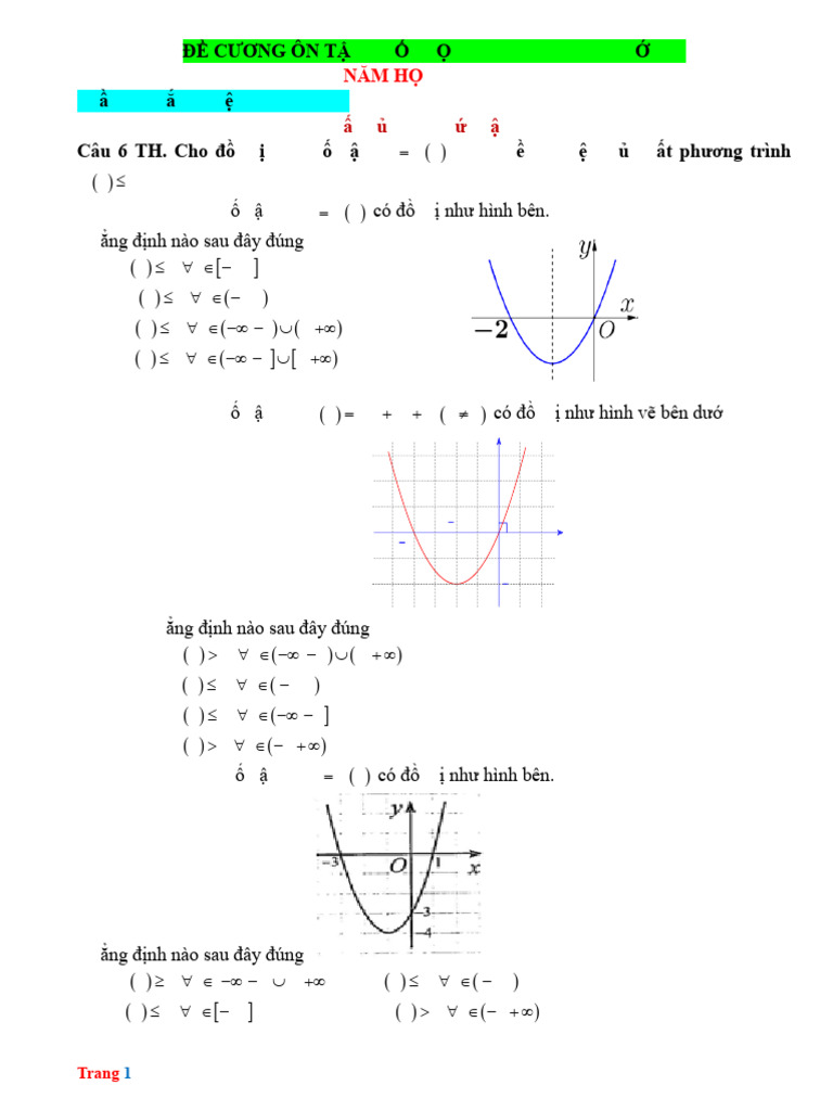 De Cuong on Tap HK 2 Toan 10-24-25 | PDF