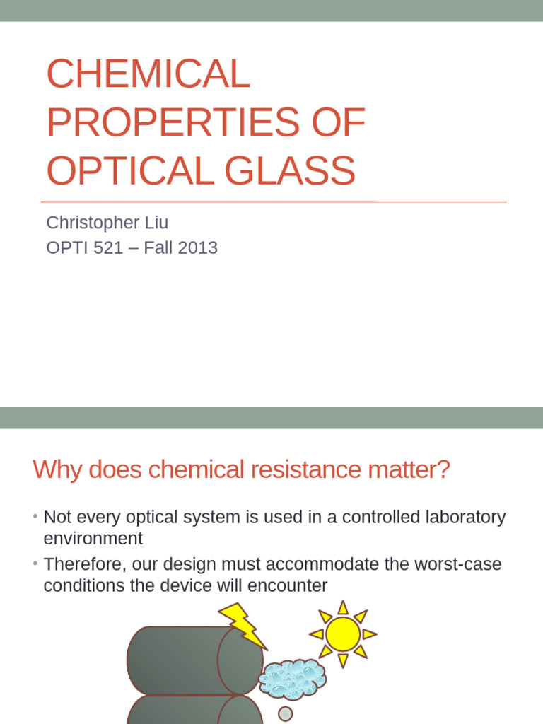 CLiu Opti521 Finalpresentation | PDF | Glasses | Ph