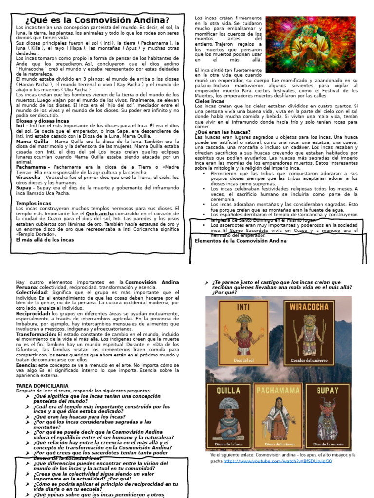 Qué Es La Cosmovisión Andina | PDF | Imperio Inca