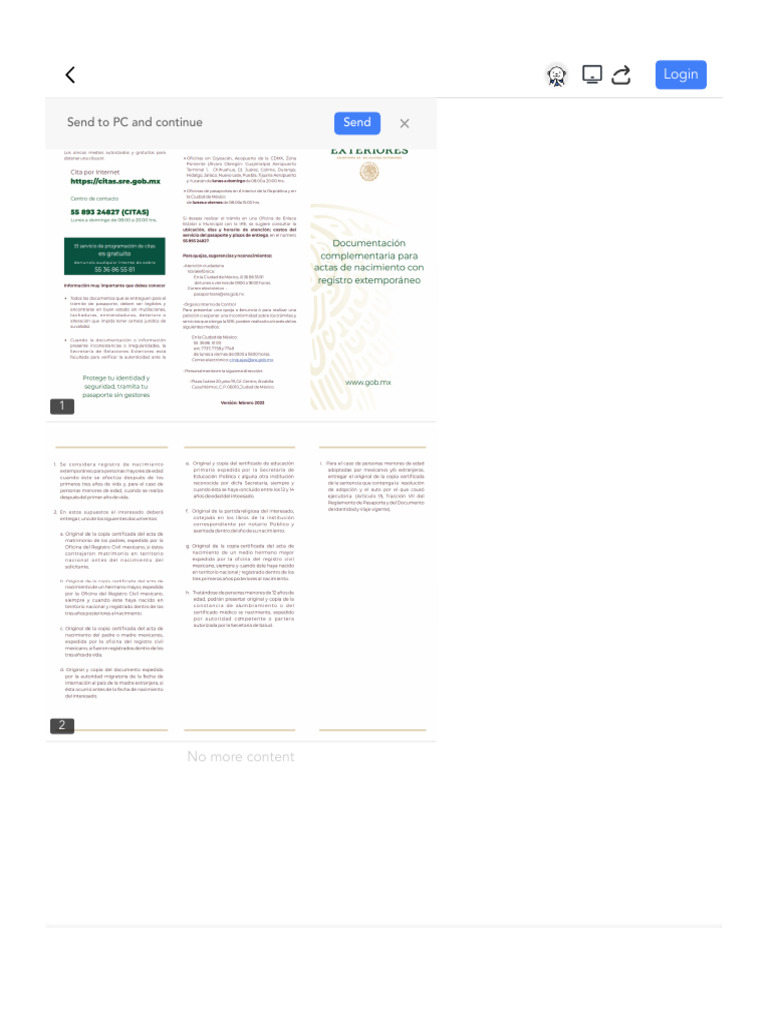 Login Page for PC Access | PDF