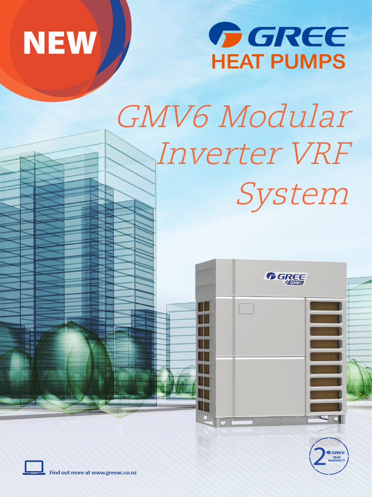 Gree-GMV6-Brochure-8pp-2024 | PDF | Air Conditioning | Pump