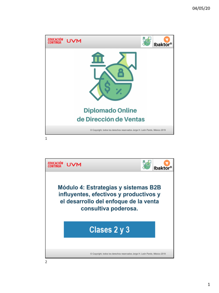 Dip Vtas M4 C2 y C3 Versión Final Handouts | PDF | Marketing | Mercados financieros
