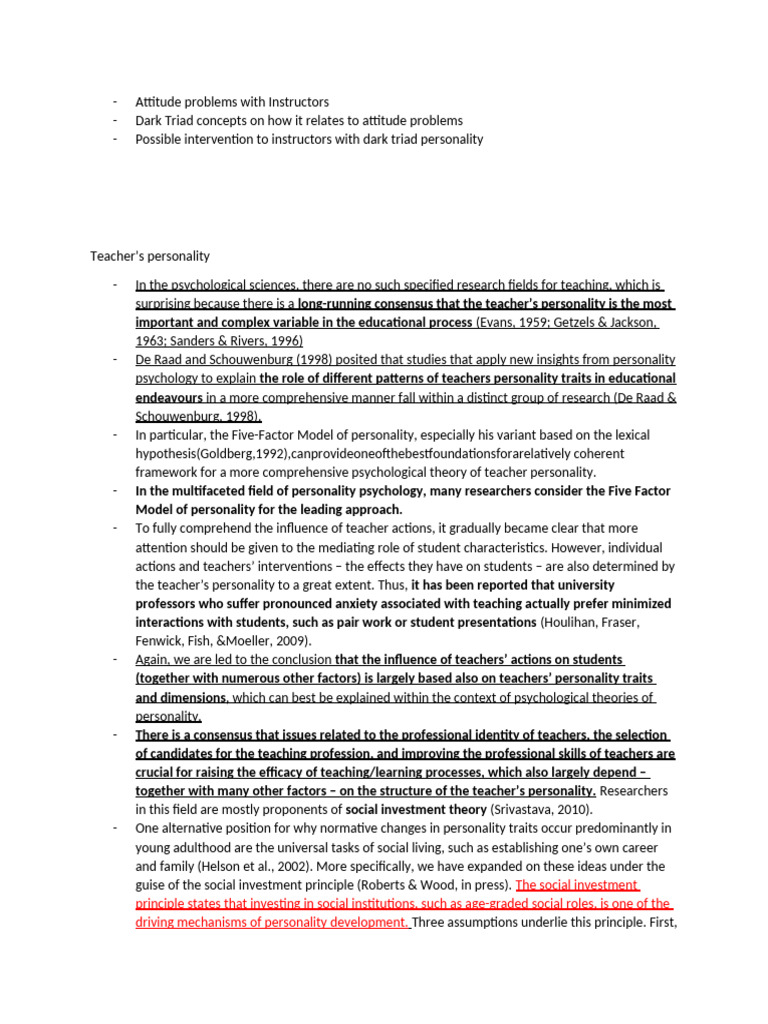 Attitude Problems With Instructors | PDF | Psychology | Social Psychology