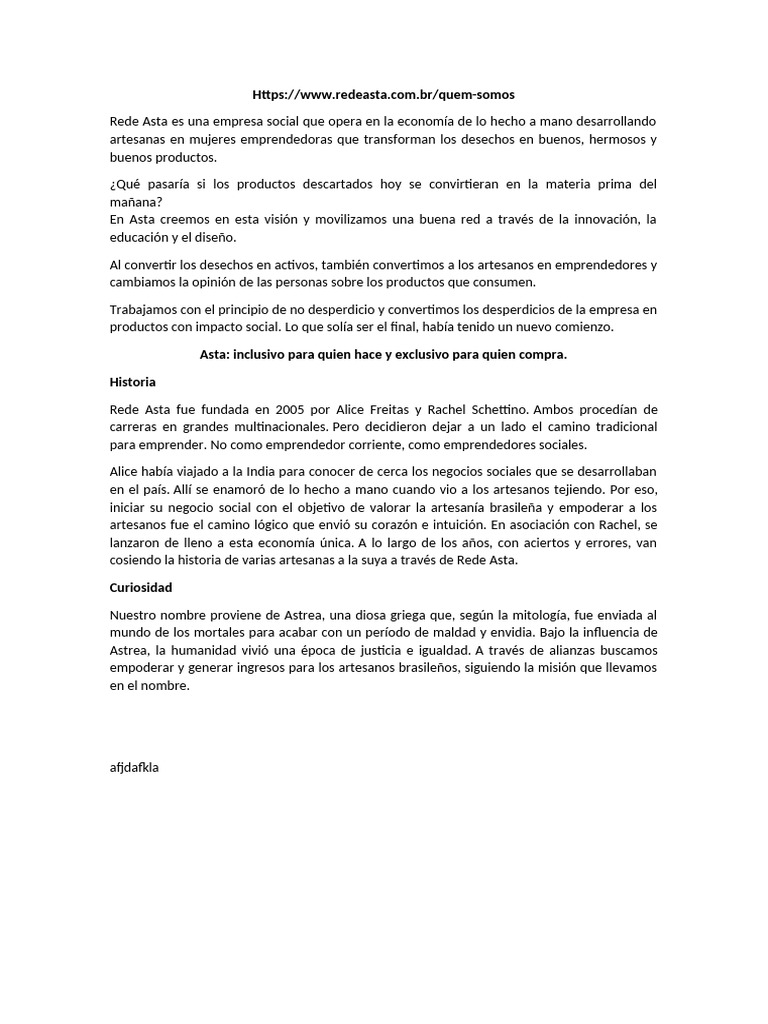 Asta Brasil | PDF
