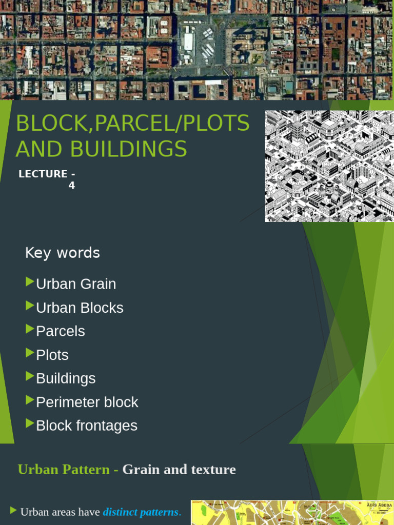 Lecture 4 - Urban Blocks | PDF | Street | Density