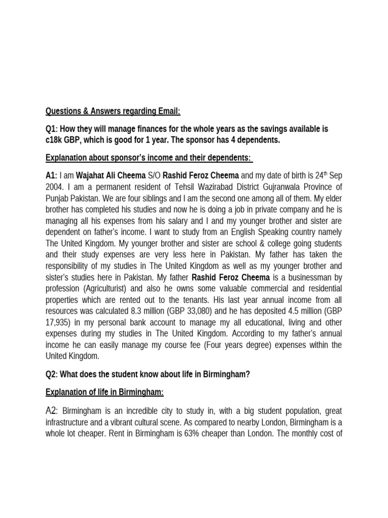 Wajahat Ali Cheema Statement | PDF