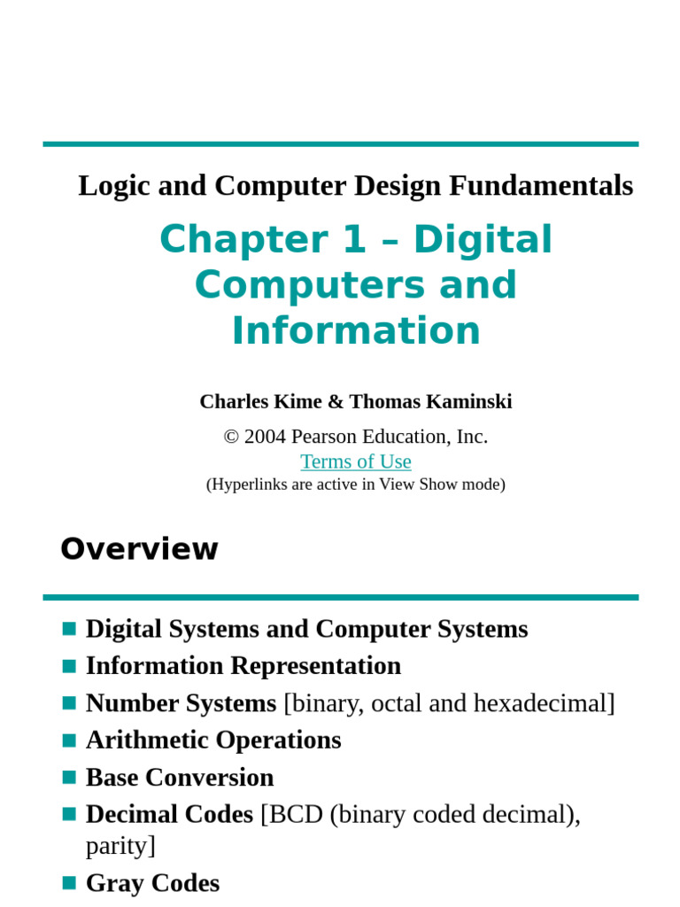 Digital Systems and Number Representation | PDF | Arithmetic | Encodings