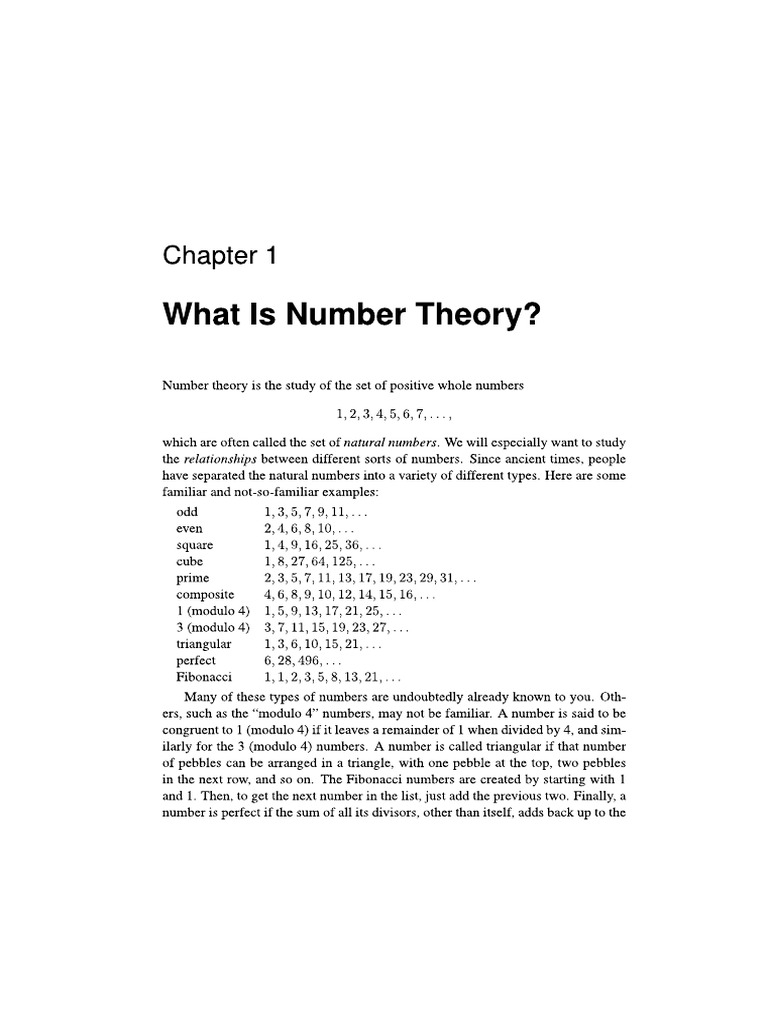 Math Theory | PDF