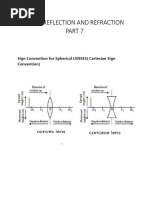 Sign Convention and Lens Formula | PDF | Optics | Light