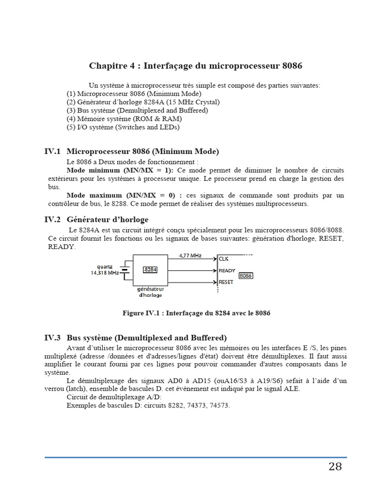 Cours Microprocesseur chp4 | PDF