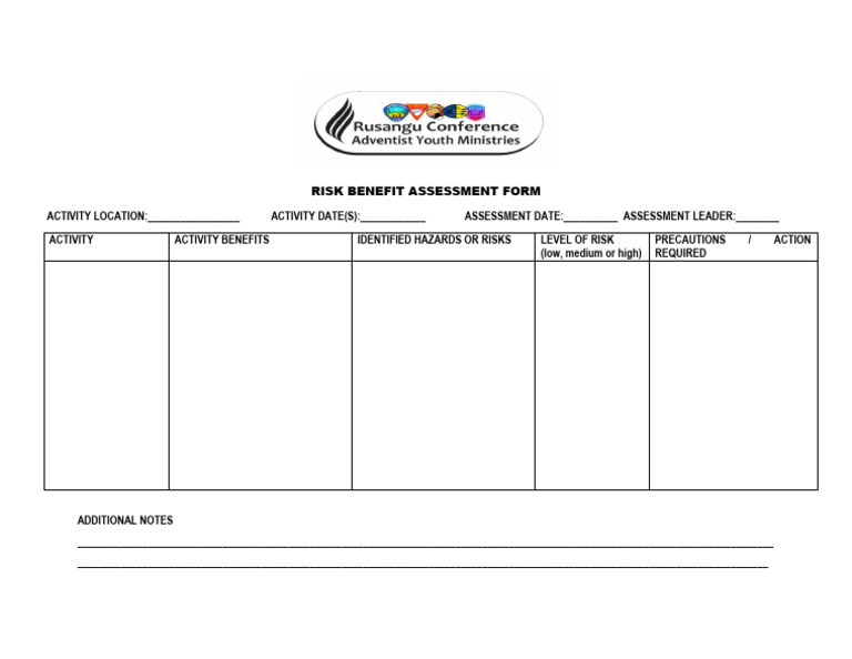 RC Risk Benefit Assessment Form | PDF