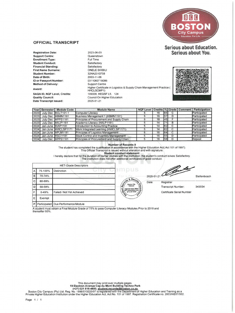 Onele Shibili Transcript | PDF