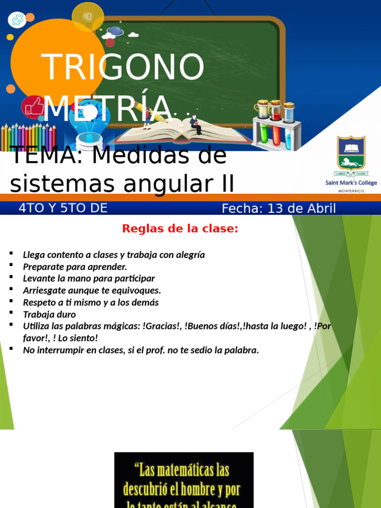 Sistema de Medidas Angular II | PDF