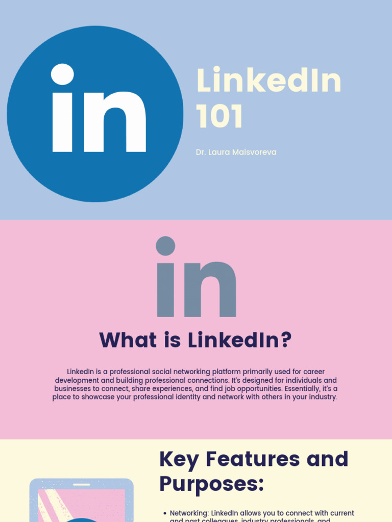 Understanding LinkedIn's Key Features | PDF