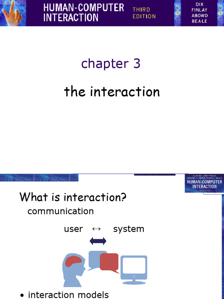 Chapter 3 Interaction | PDF | Graphical User Interfaces | Window (Computing)