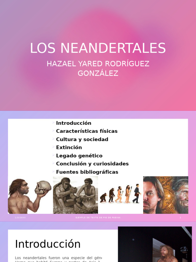 Neandertales: Cultura y Legado Genético | PDF | neanderthal | Humano