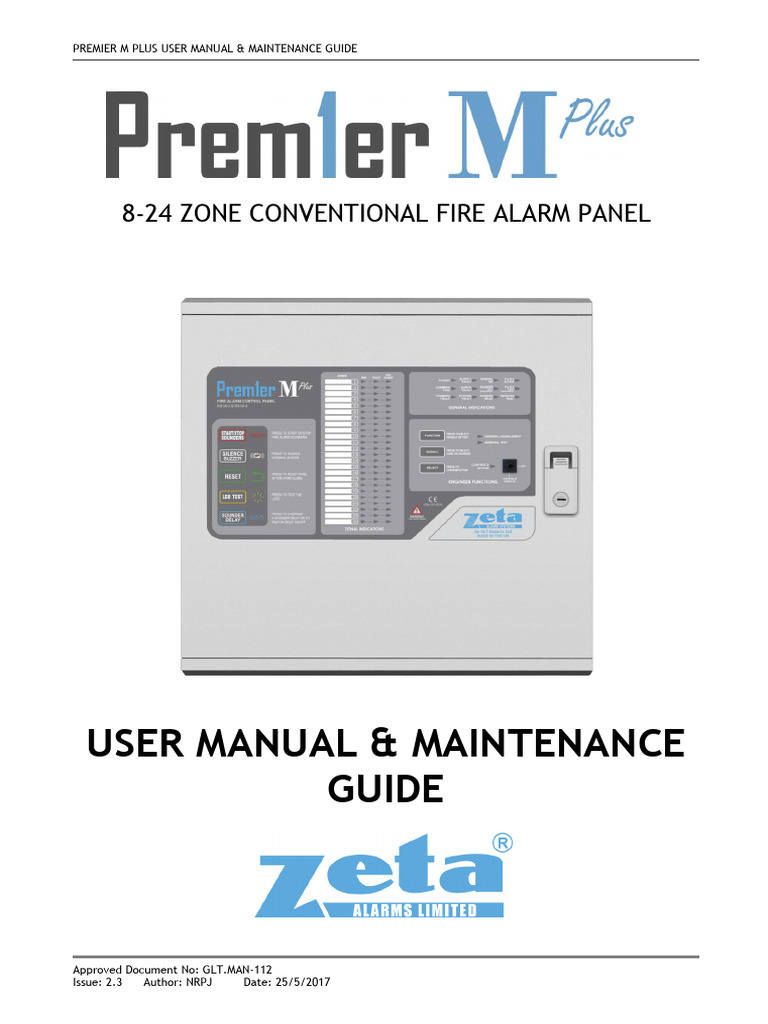 Premier M Plus Fire Alarm Manual | PDF | Electrical Engineering ...