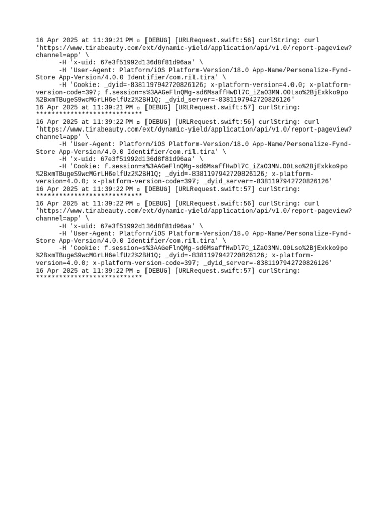 Logout Issue Logs2025!04!16 | PDF