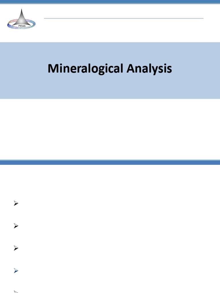Heavy Mineralogical Analysis Techniques | PDF | Minerals | Mineralogy