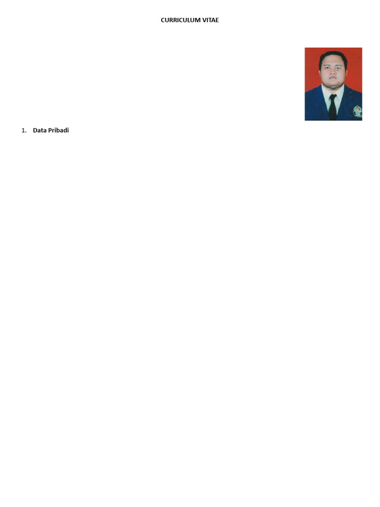 CV Rahadian Widiarso: Pendidikan & Karir | PDF