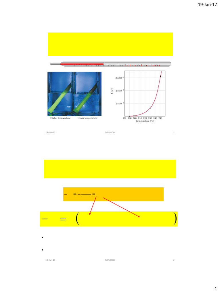 Copy of Effect of Temperature on Rate of Reaction (1) | PDF | Reaction ...