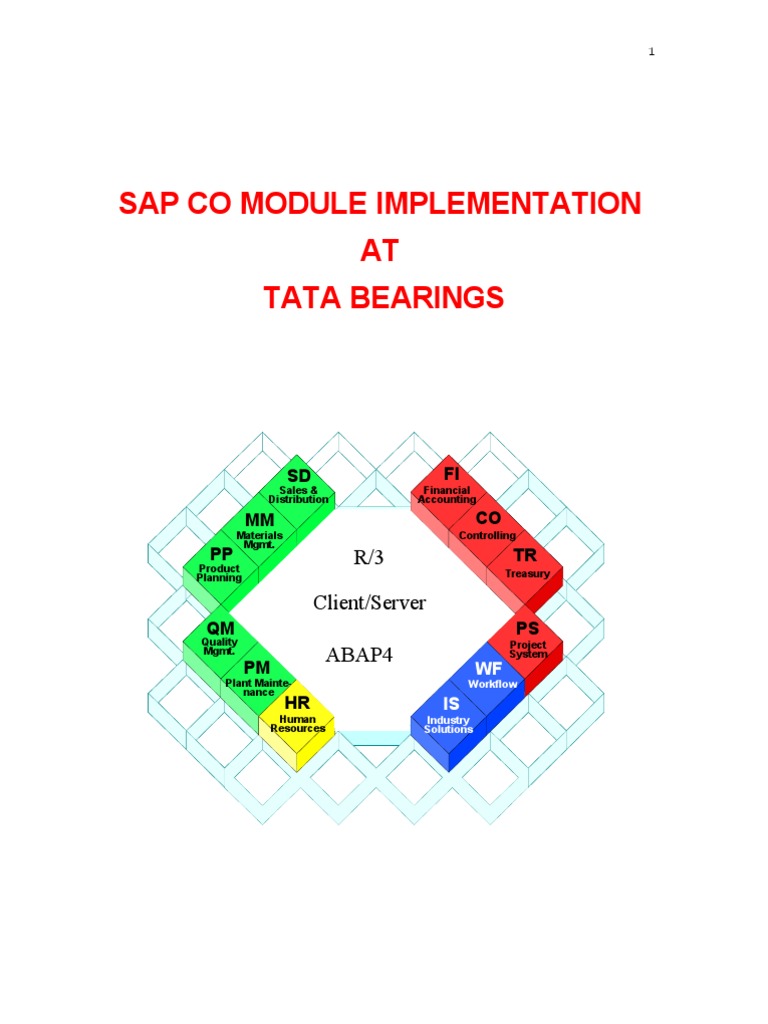 Sap Co Module Implementation AT Tata Bearings: R/3 Client/Server Abap4 ...