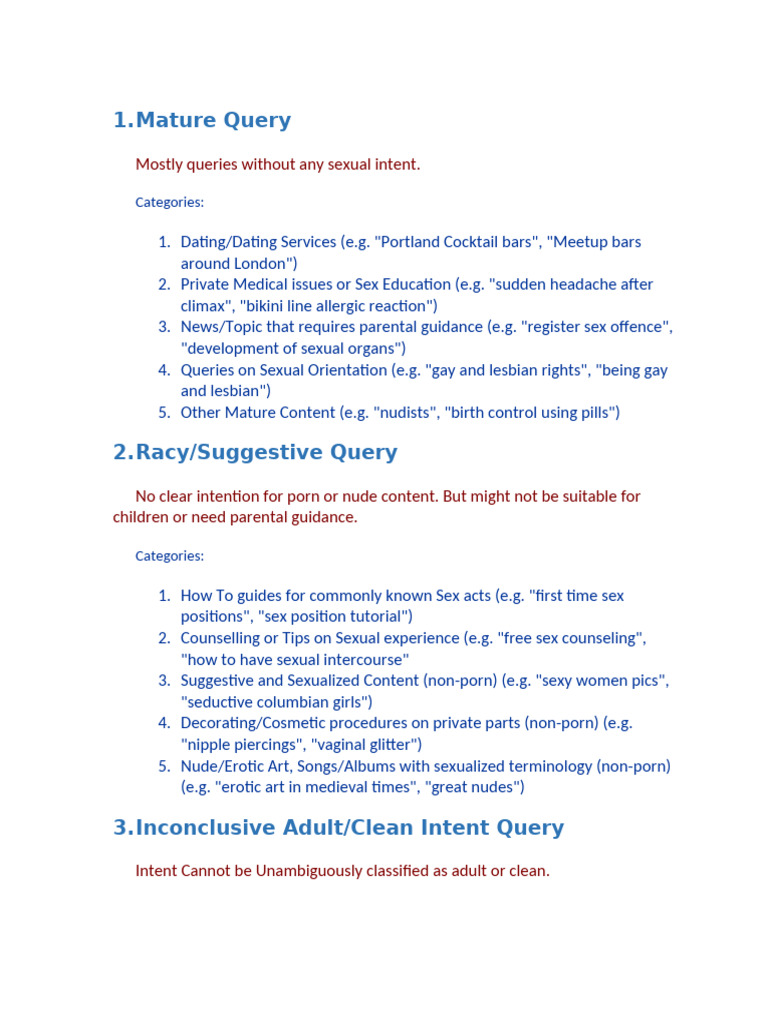 Query Guideline Rules - Level - 2 | PDF