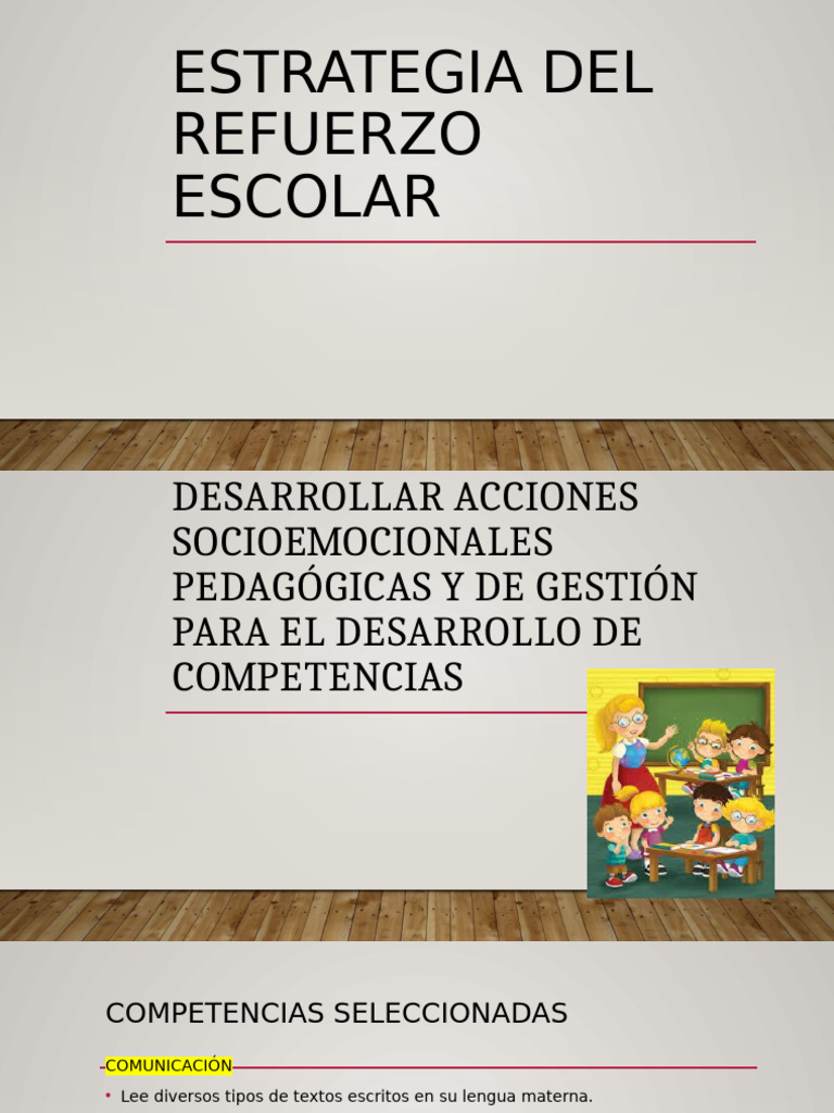 Estrategia Del Refuerzo Escolar | PDF