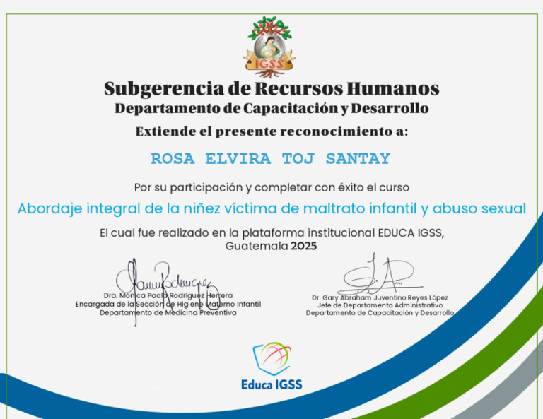Certificado Rosita 2025 | PDF