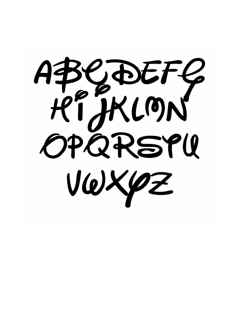 Printablee.com Disney Font Alphabet Letter Printables 57771.Jpg | PDF