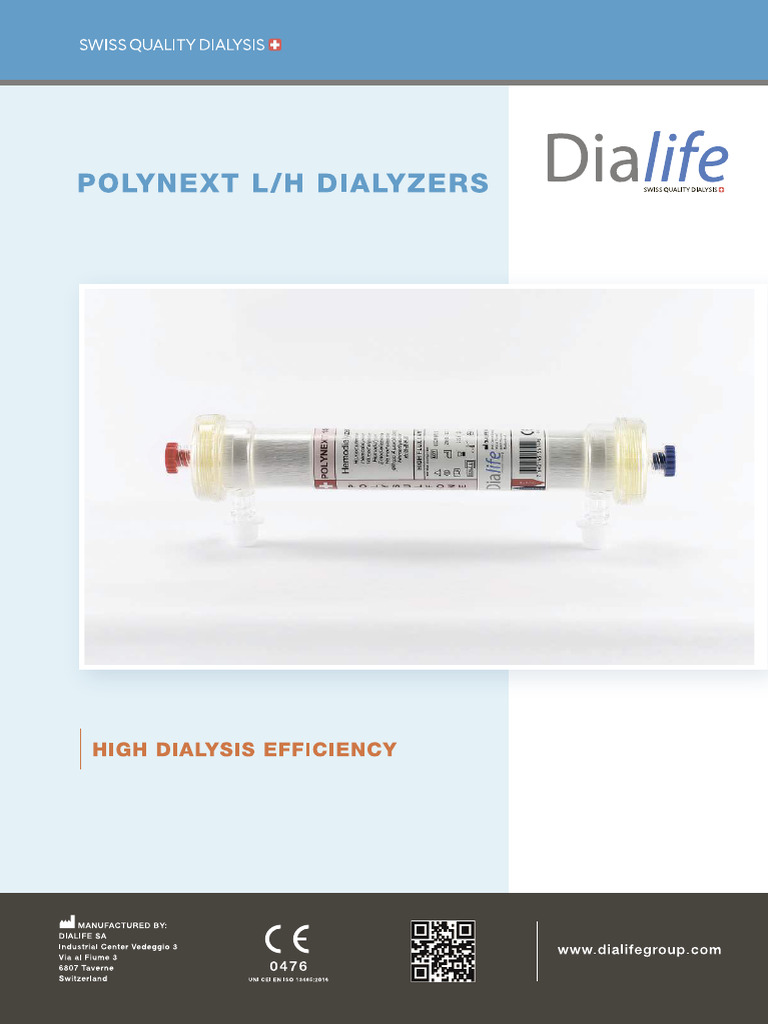 Dialife POLYNEXT L-H Dialyzers LR | PDF