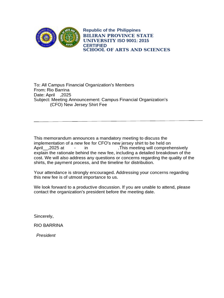 Memo Edited | PDF
