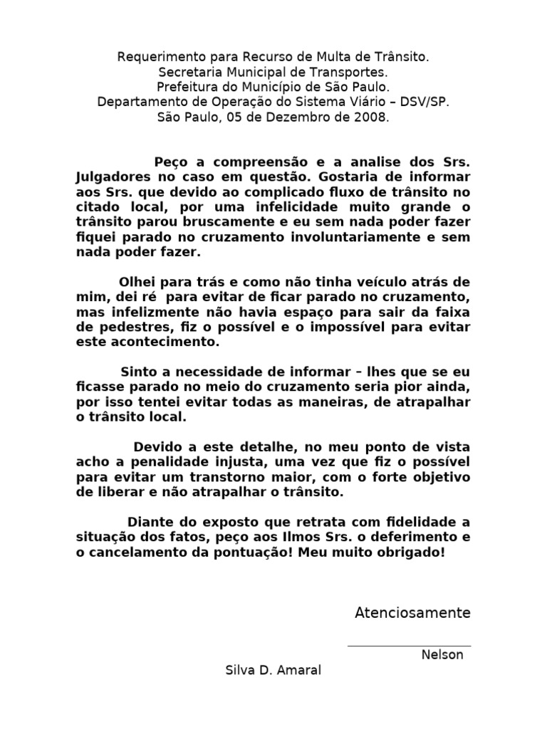 Sinal Vermelho, Alan Cleber. | PDF