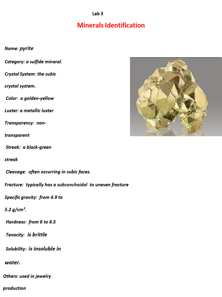 Minerales Rtyy | PDF