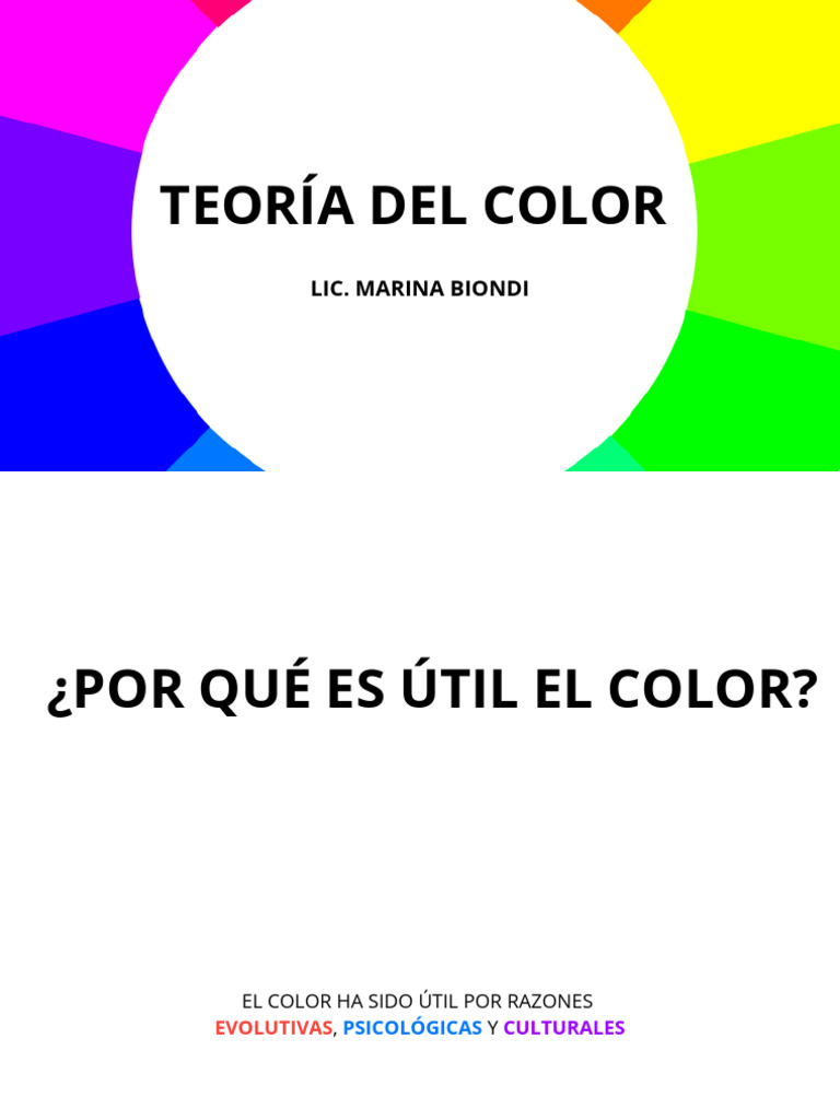 Teoría Del Color | PDF | Color | Encendiendo