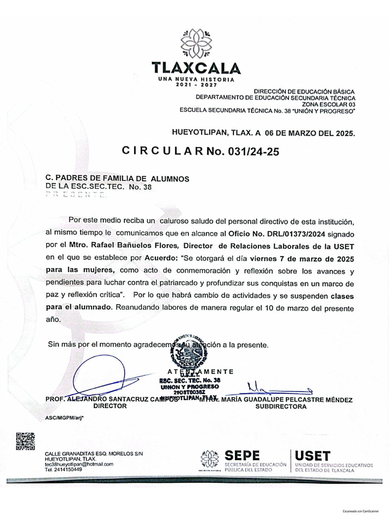 Circular No.031_comunicado | PDF