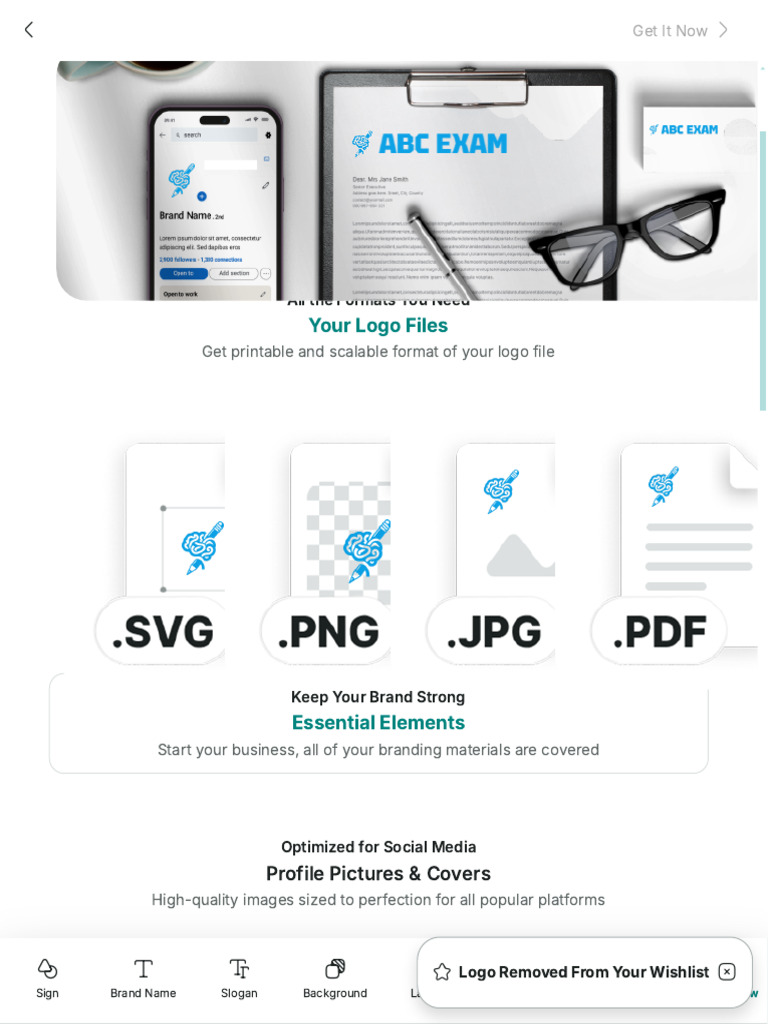 Zoviz - One-Click Branding, Create Logos & Brand Kit Instantly | PDF